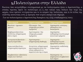 Πολιτική στην Ελλάδα | PPT