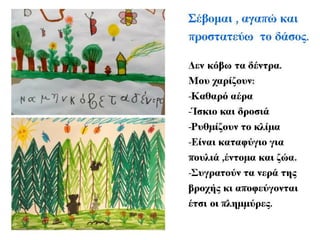 Σκεψεις παιδιων για την προστασια του δασους | PPT