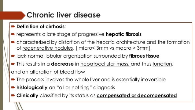 liver cirrhosis