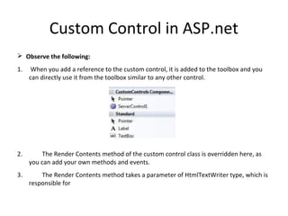 Custom Controls in ASP.net