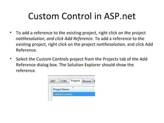 Custom Controls in ASP.net