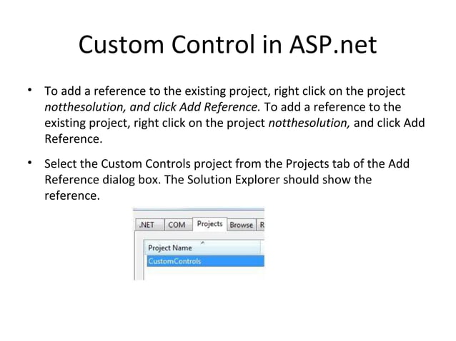 Custom Controls in ASP.net | Web Design and HTML | Internet