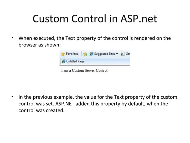 Custom Controls in ASP.net | Web Design and HTML | Internet