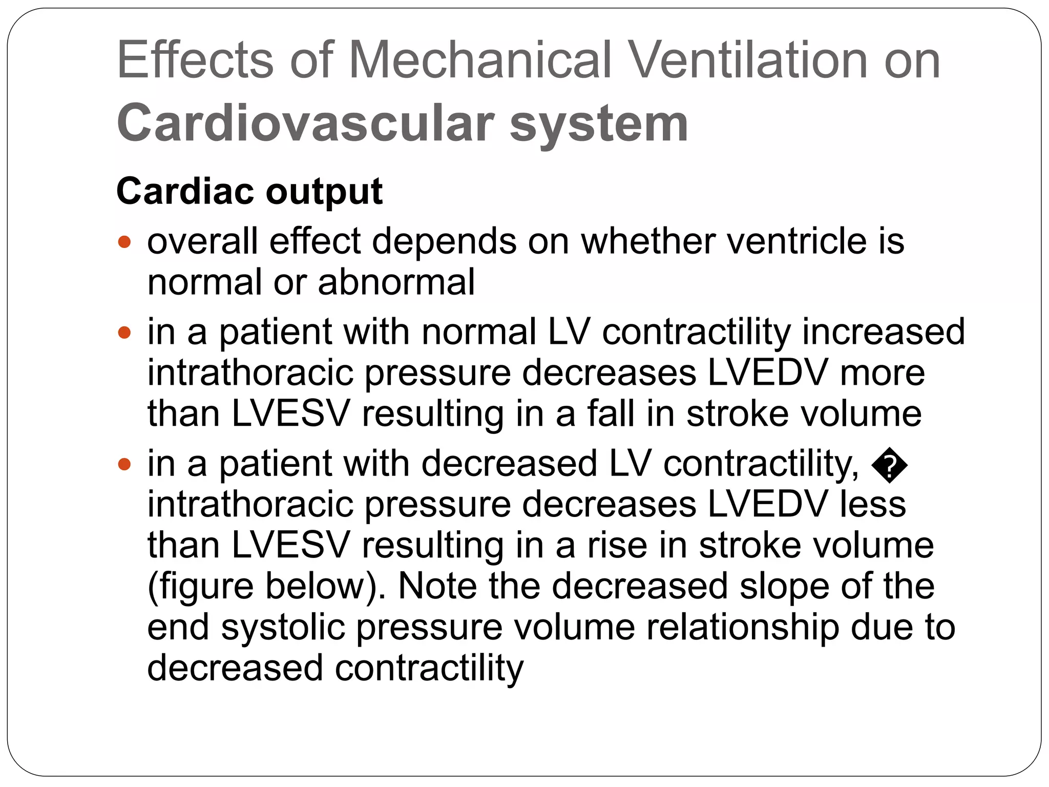 Effects of Mechanical Ventilation on PATIENT BODY | PPTX