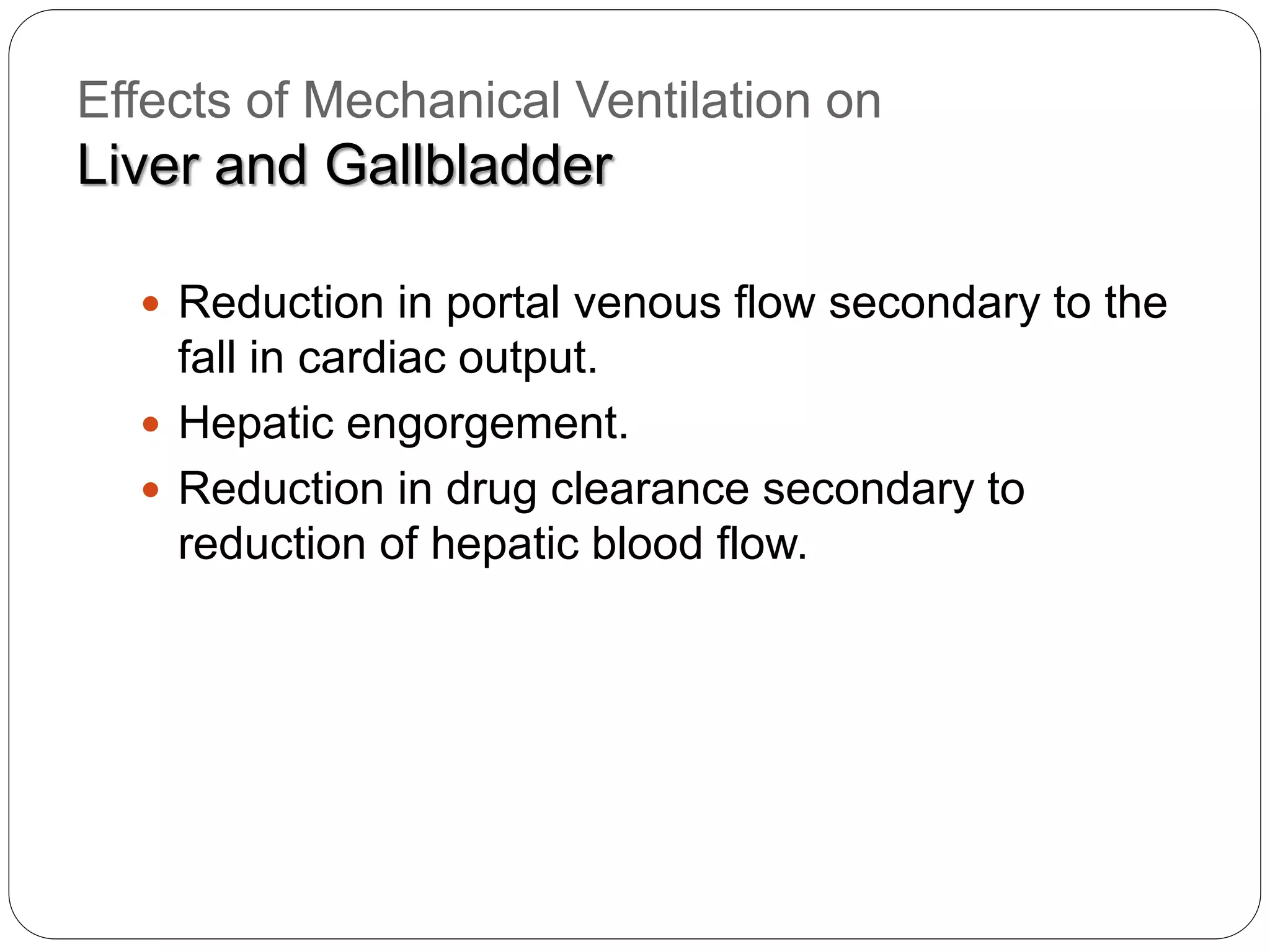 Effects of Mechanical Ventilation on PATIENT BODY | PPTX