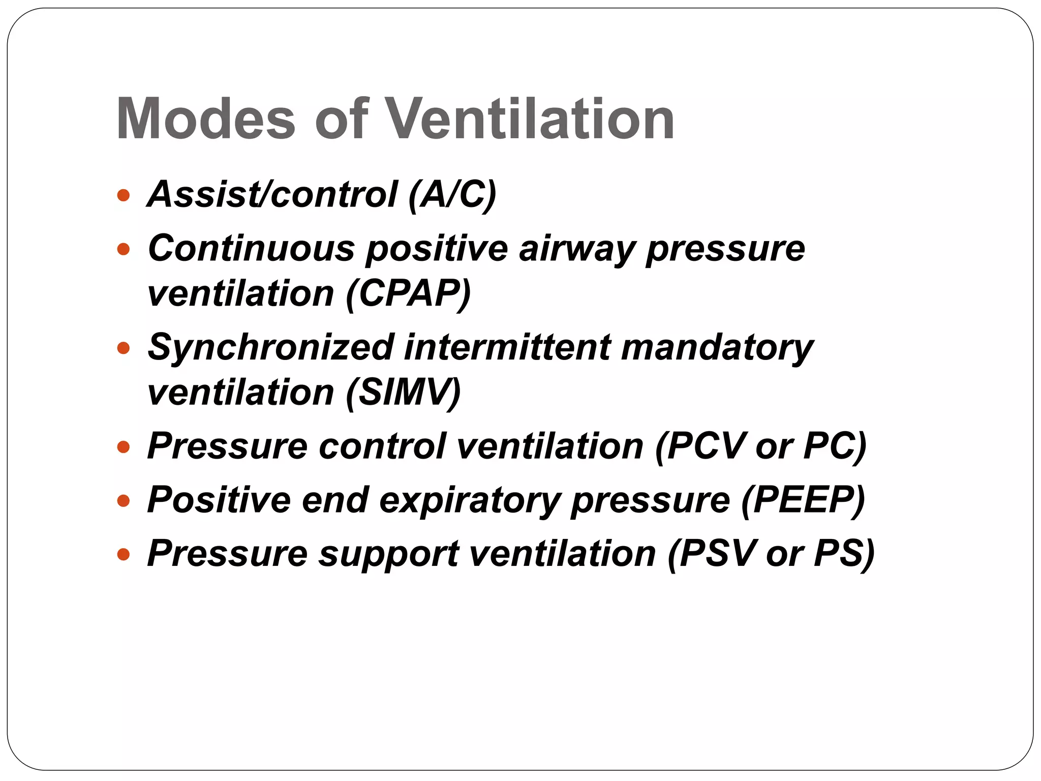Effects of Mechanical Ventilation on PATIENT BODY | PPTX