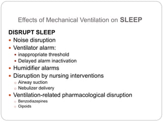Effects of Mechanical Ventilation on PATIENT BODY | PPTX