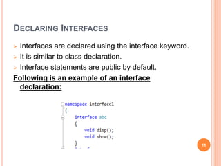 abstract class and interface.Net | Programming Languages | Computing