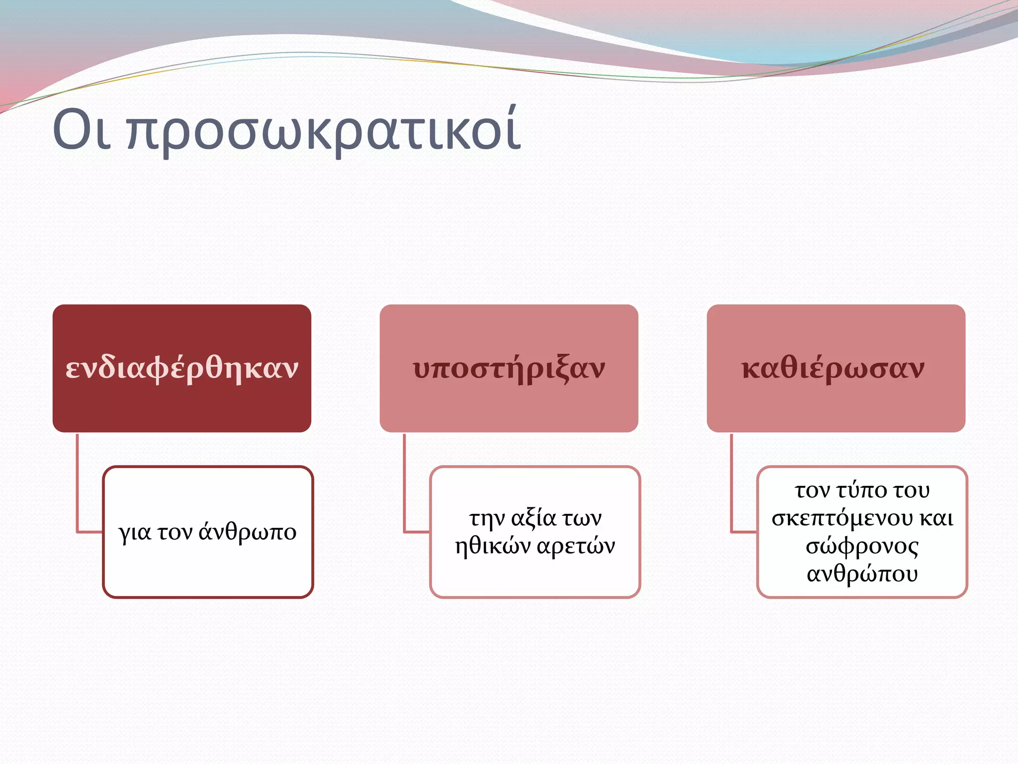 Προσωκρατικοί | PPT