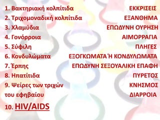 Σεξουαλικώς μεταδιδόμενα νοσήματα | PPTX