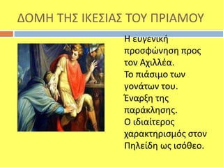 Η ικεσία στην Ιλιάδα | PPTX