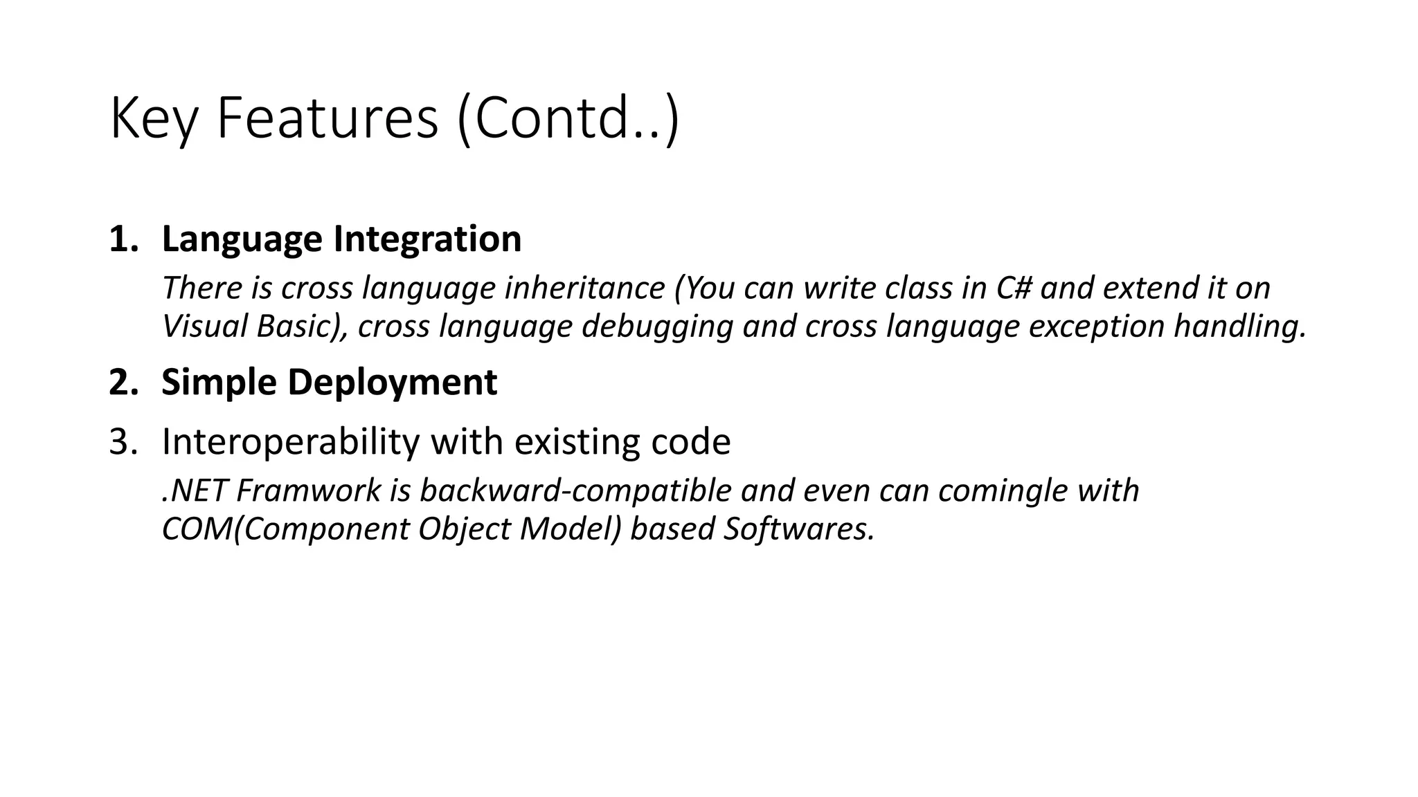 .Net framework | PPTX