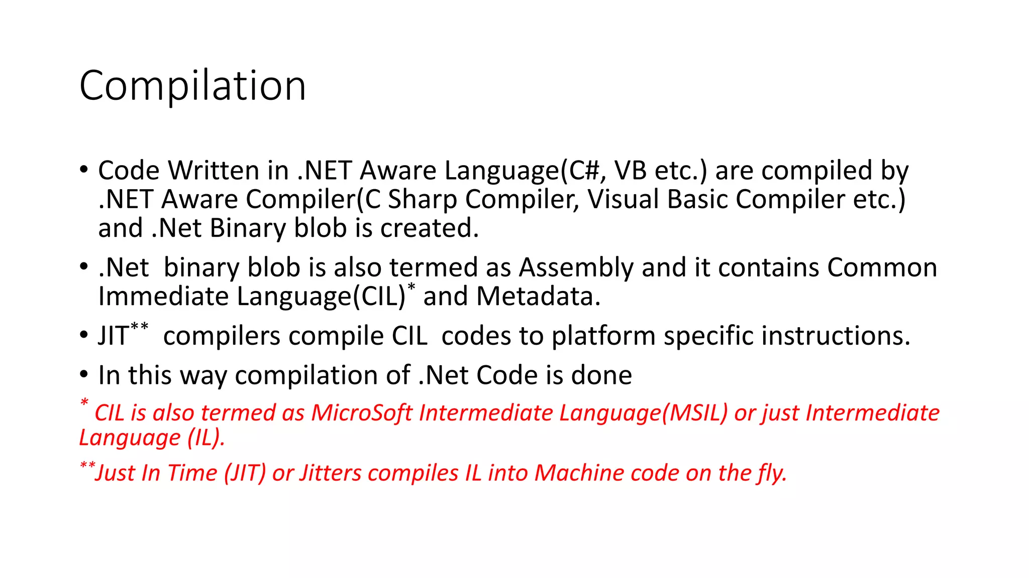 .Net framework | PPTX