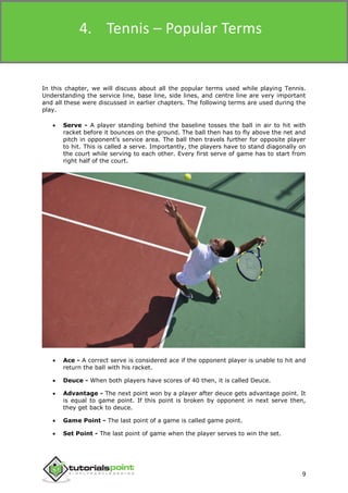 .Basic knowledge...tennis tutorial | PDF | Participant Sports | Fitness ...