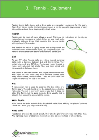 .Basic knowledge...tennis tutorial | PDF | Participant Sports | Fitness ...