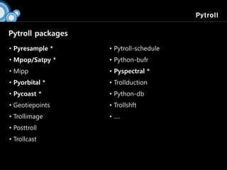 기상위성 자료처리를 위한 Python 기반의 Pytroll 활용하기 | PDF