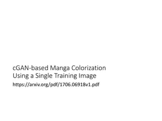 Anime Colorization - with GAN | PDF