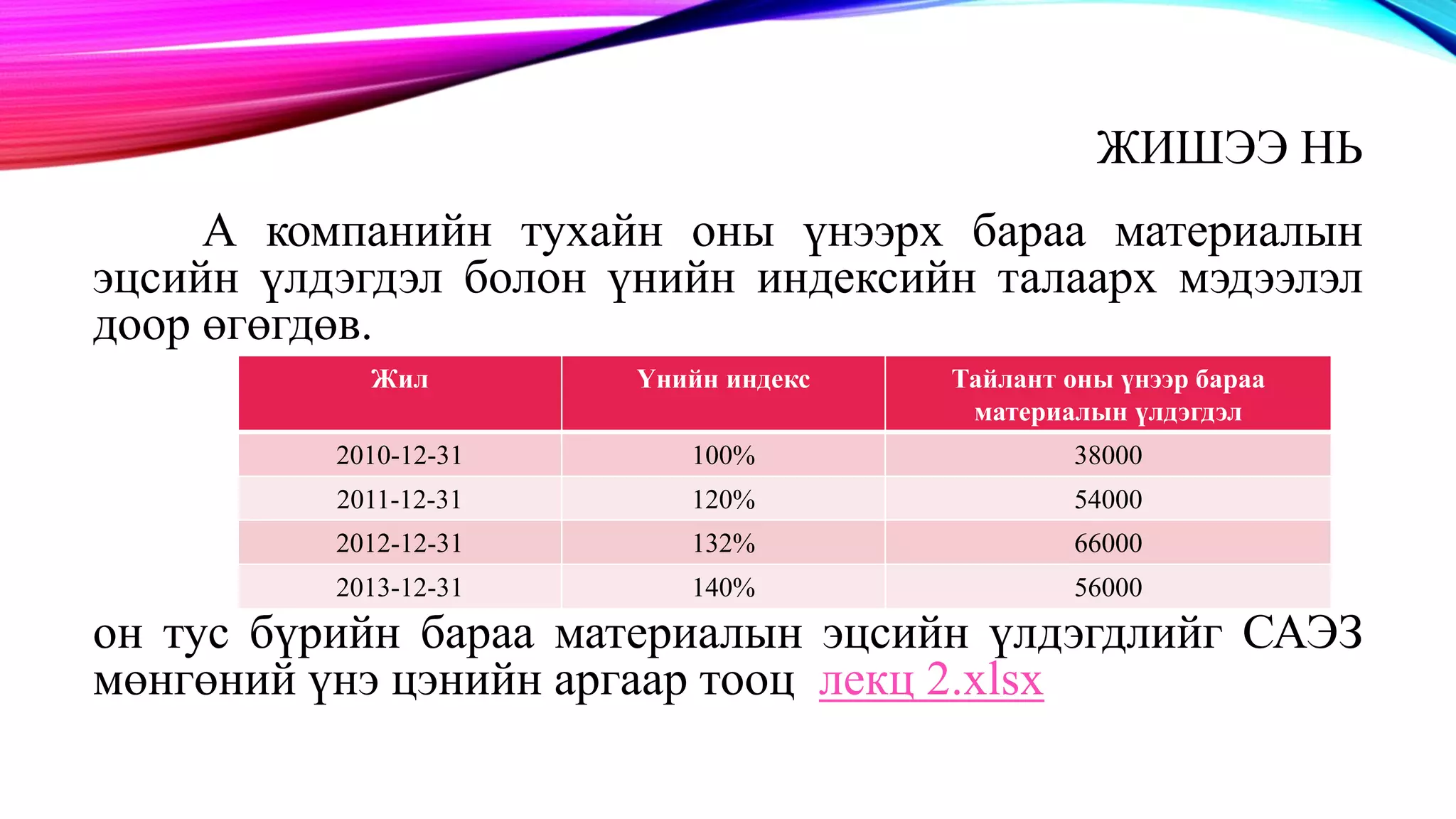 бараа материалын бүртгэл | PPTX