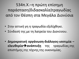 ΕΙΣΑΓΩΓΗ ΣΤΗ ΔΡΑΜΑΤΙΚΗ ΠΟΙΗΣΗ-Γ΄ΓΥΜΝΑΣΙΟΥ-ΠΑΡΟΥΣΙΑΣΗ | PPT