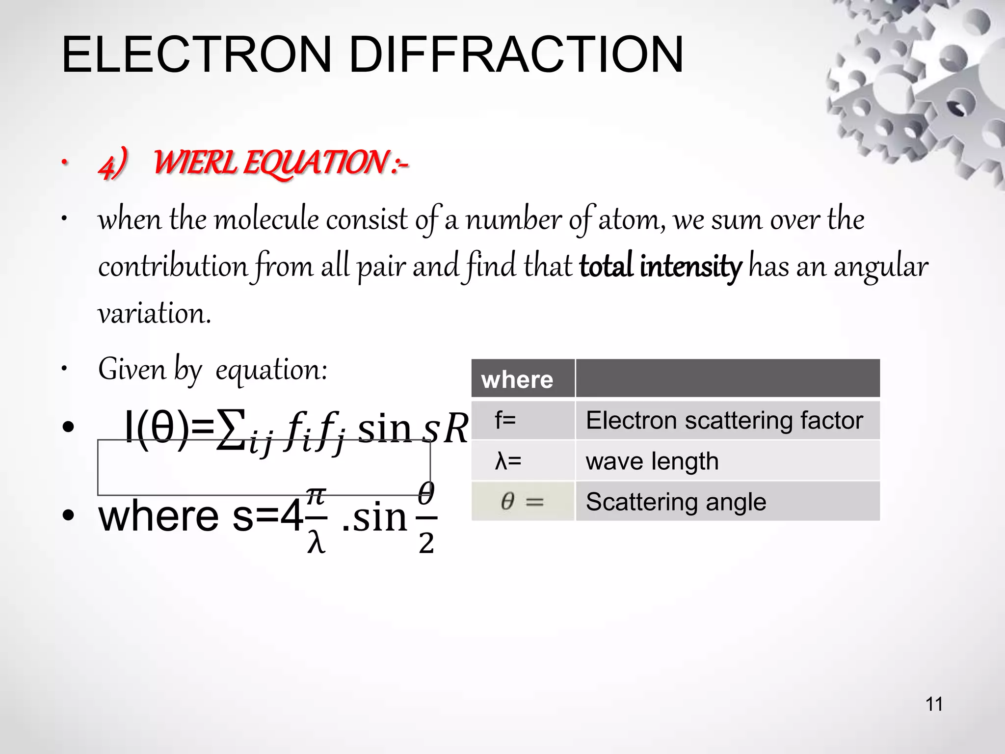 .Electron diffraction for m.sc, student complete unit | PPTX