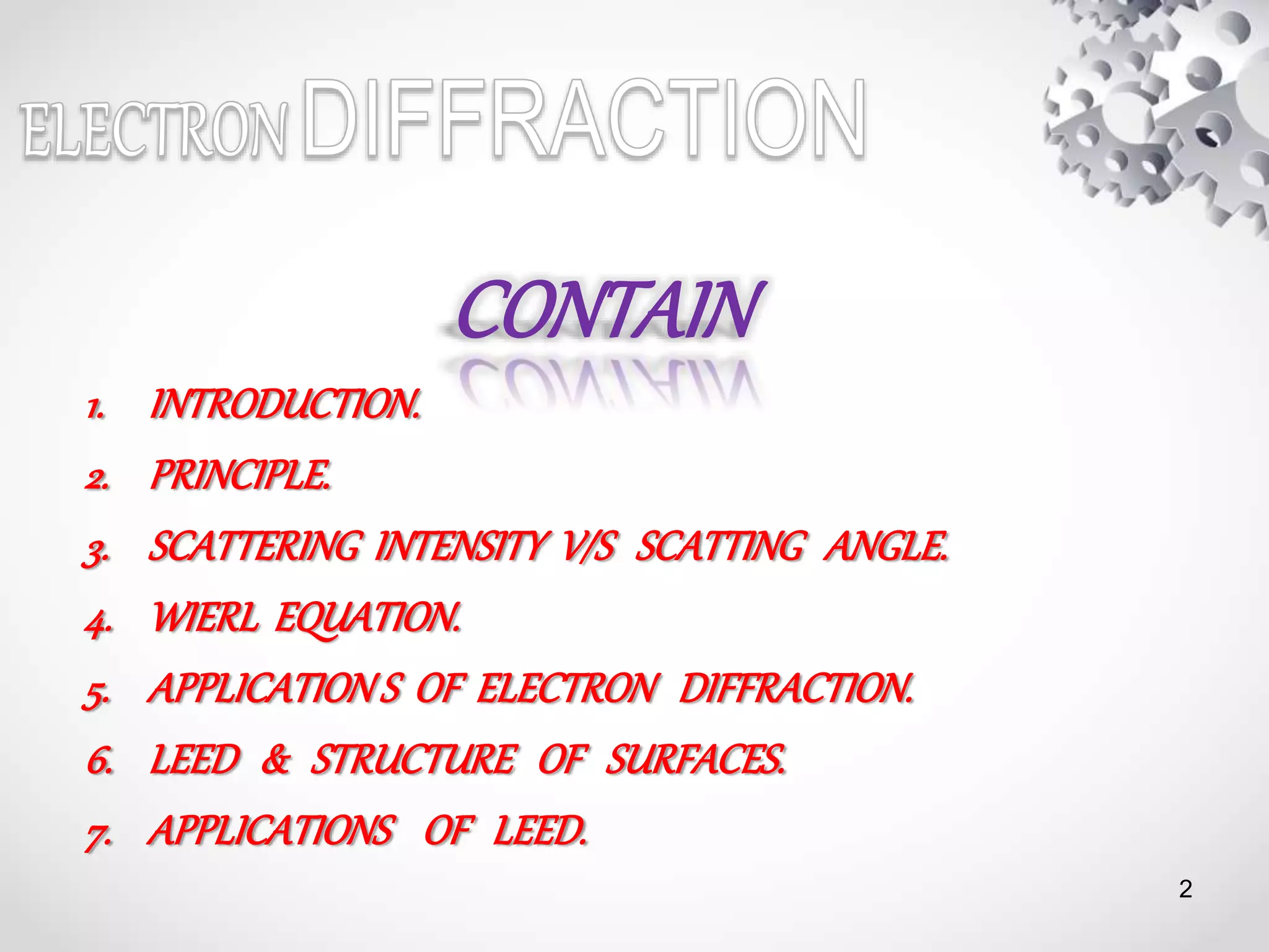 .Electron diffraction for m.sc, student complete unit | PPTX