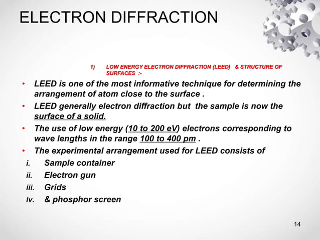.Electron diffraction for m.sc, student complete unit | PPTX