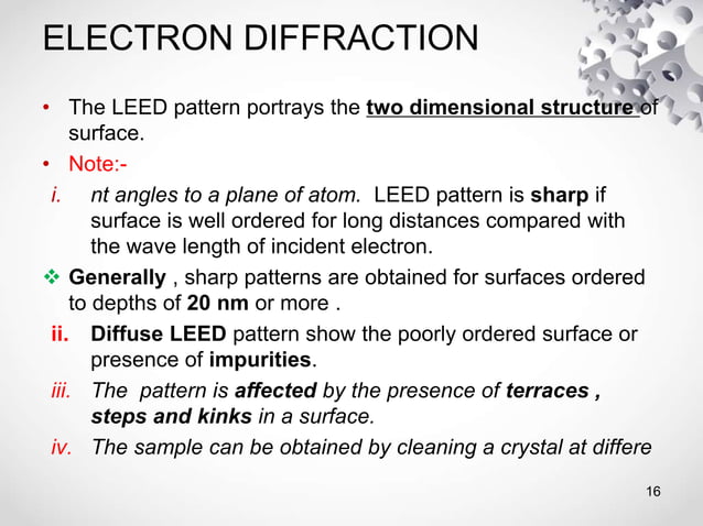 .Electron diffraction for m.sc, student complete unit | PPTX