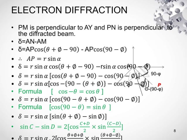 .Electron diffraction for m.sc, student complete unit | PPTX