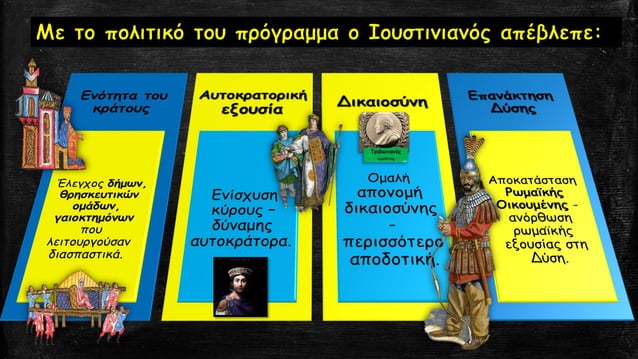 1. Ο Ιουστινιανός και το έργο του. Ιστορία Β΄ Γυμνασίου | PDF