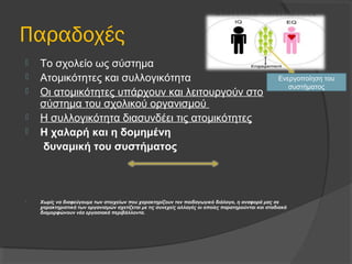 Συναισθηματική νοημοσύνη και σχολείο:μια σχέση αλληλεπίδρασης | PPT