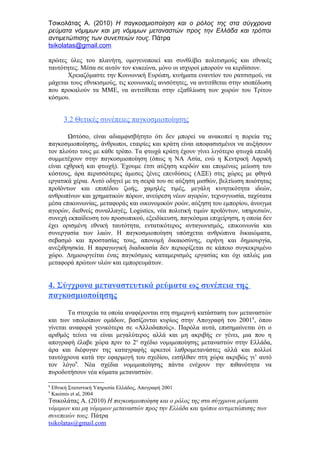 Τσικολάτας Α. (2010) Η παγκοσμιοποίηση και ο ρόλος της στα σύγχρονα ...