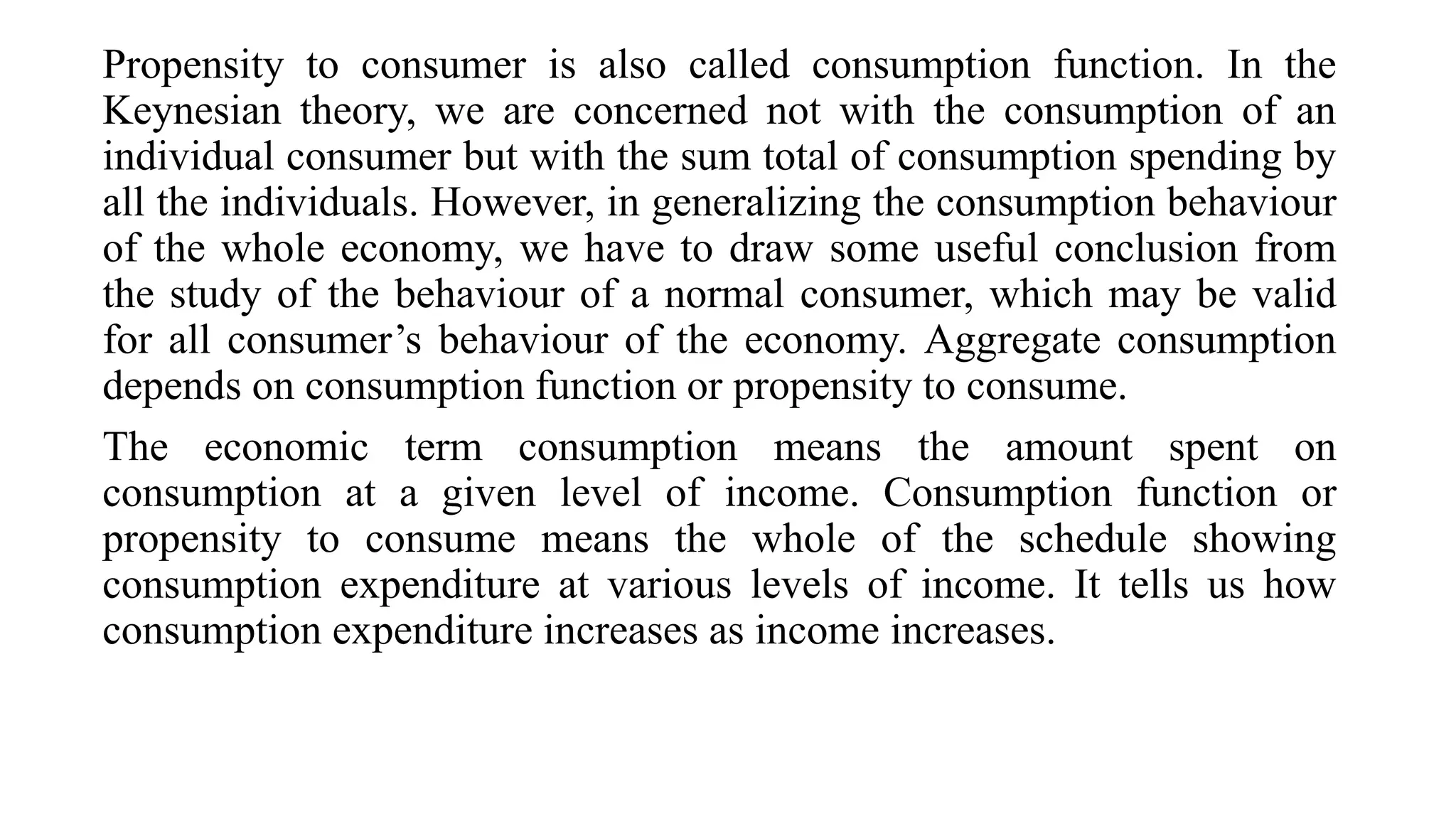 Consumption Function Assignment of Macroeconomic | PPTX