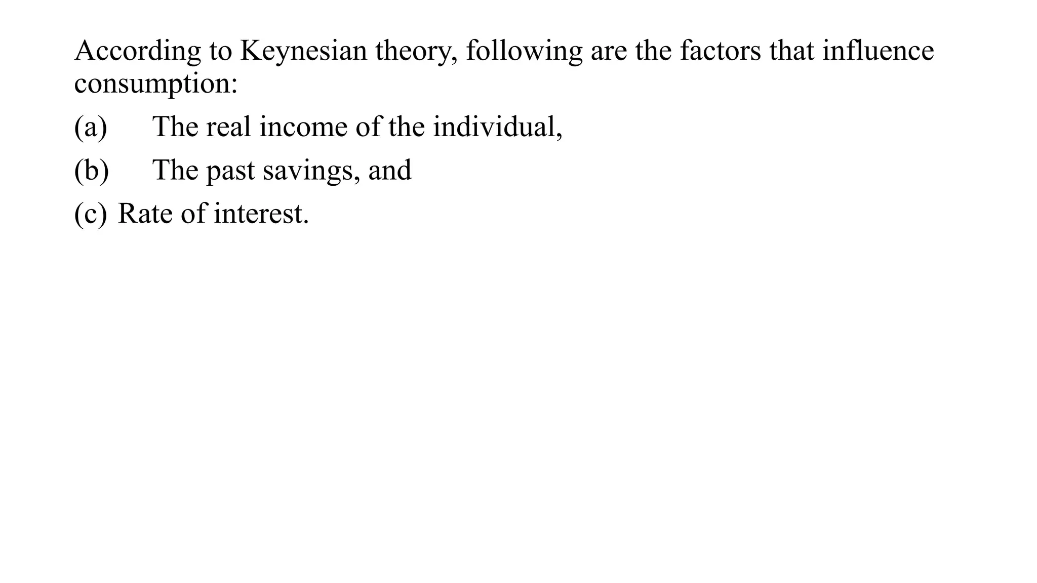 Consumption Function Assignment of Macroeconomic | PPTX