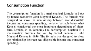 Consumption Function Assignment of Macroeconomic | PPTX
