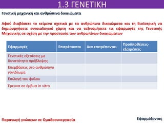 Θ.Ε.1.3 ΓΕΝΕΤΙΚΗ | PPTX