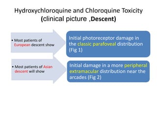 Hydroxychloroquine retinopathy screening guidelines | PPTX