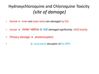 Hydroxychloroquine retinopathy screening guidelines | PPTX
