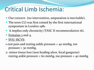 introduction to chronic ischemia | PPTX