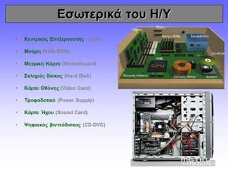 Το υλικό του Η/Υ | PPT