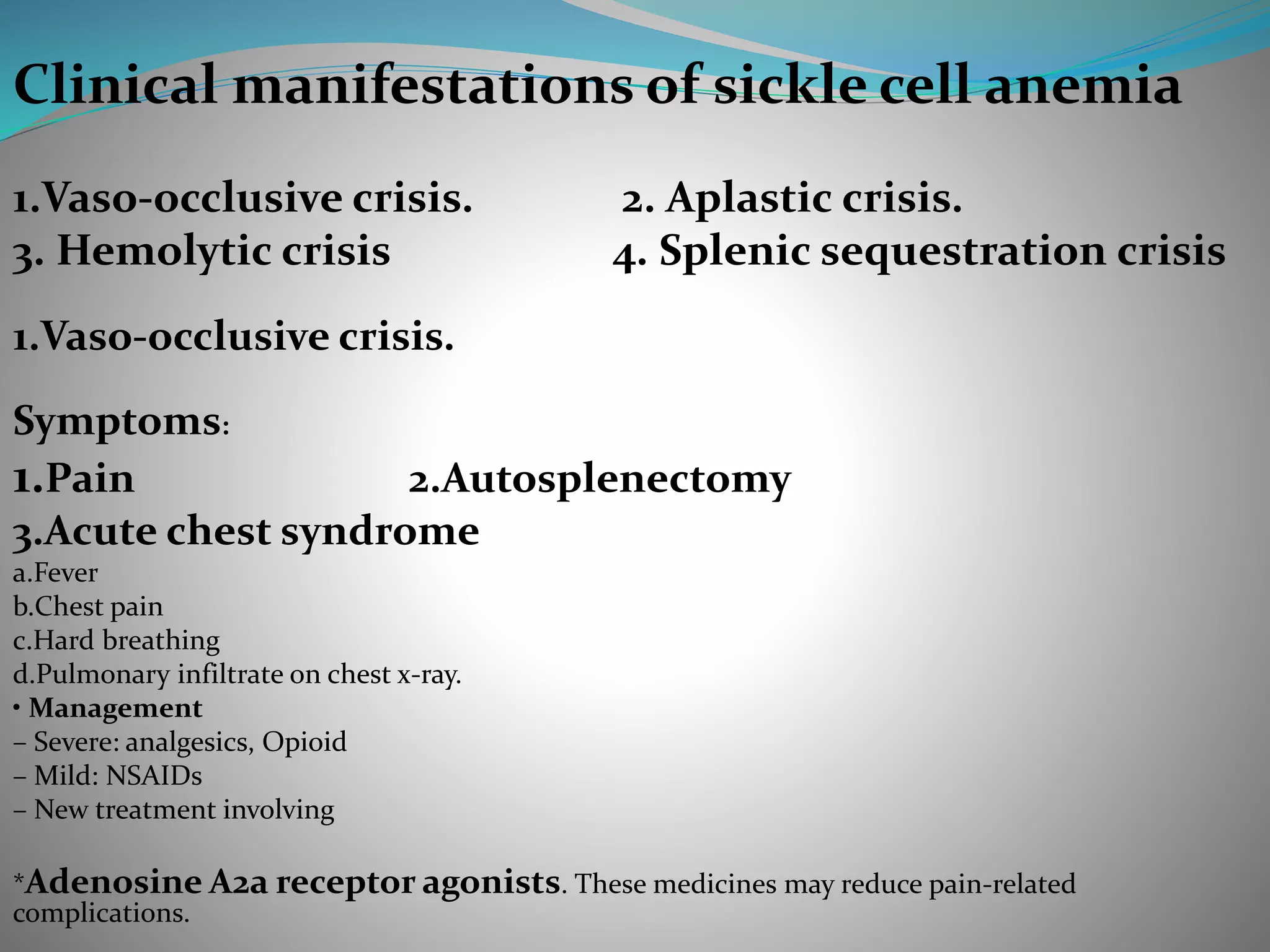 sickel cell anemia | PPTX