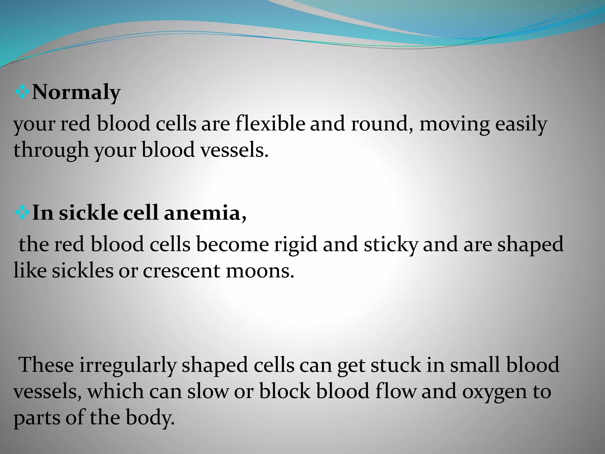 sickel cell anemia | PPTX