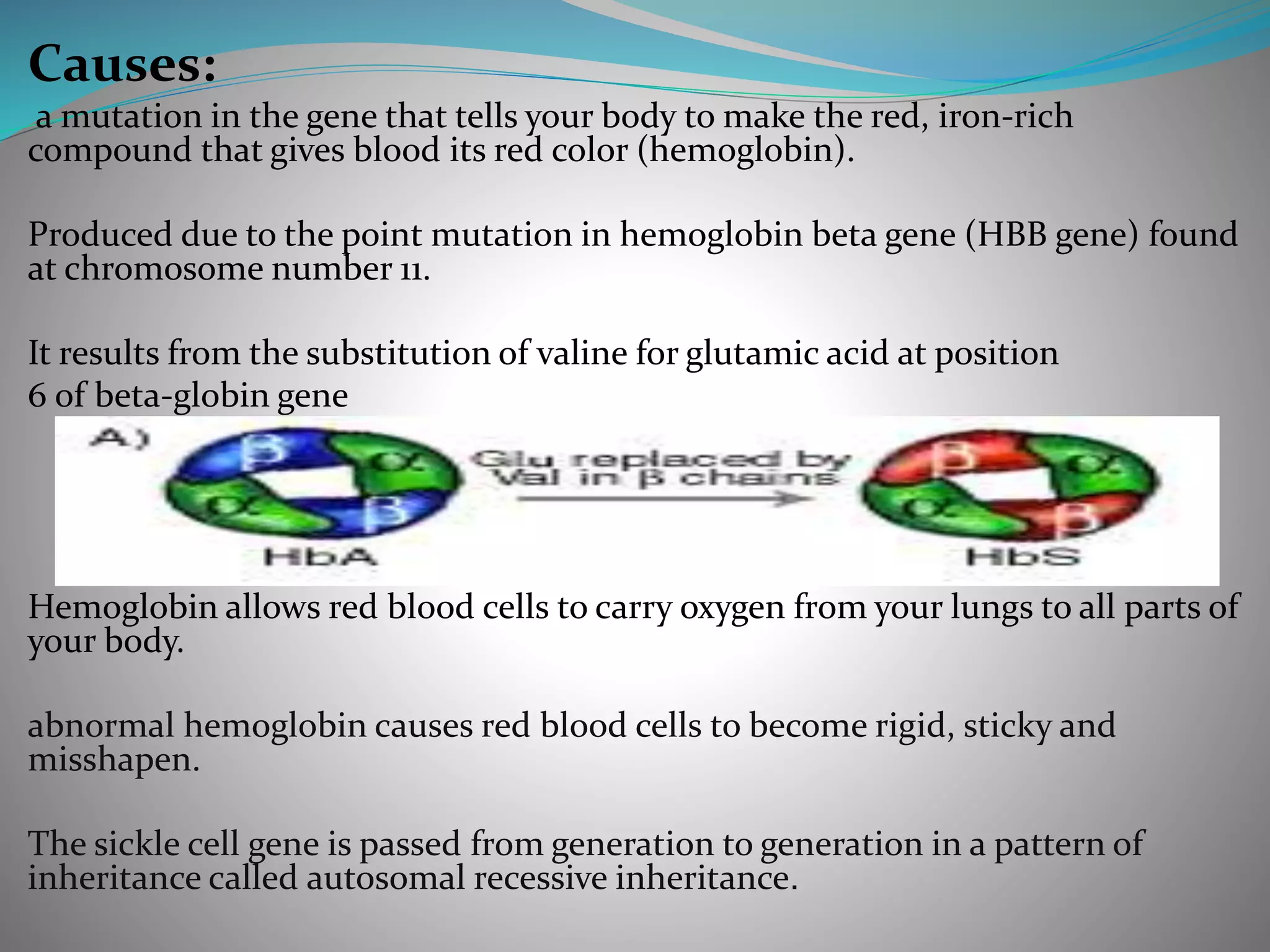 sickel cell anemia | PPTX