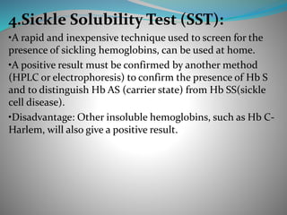 sickel cell anemia | PPTX