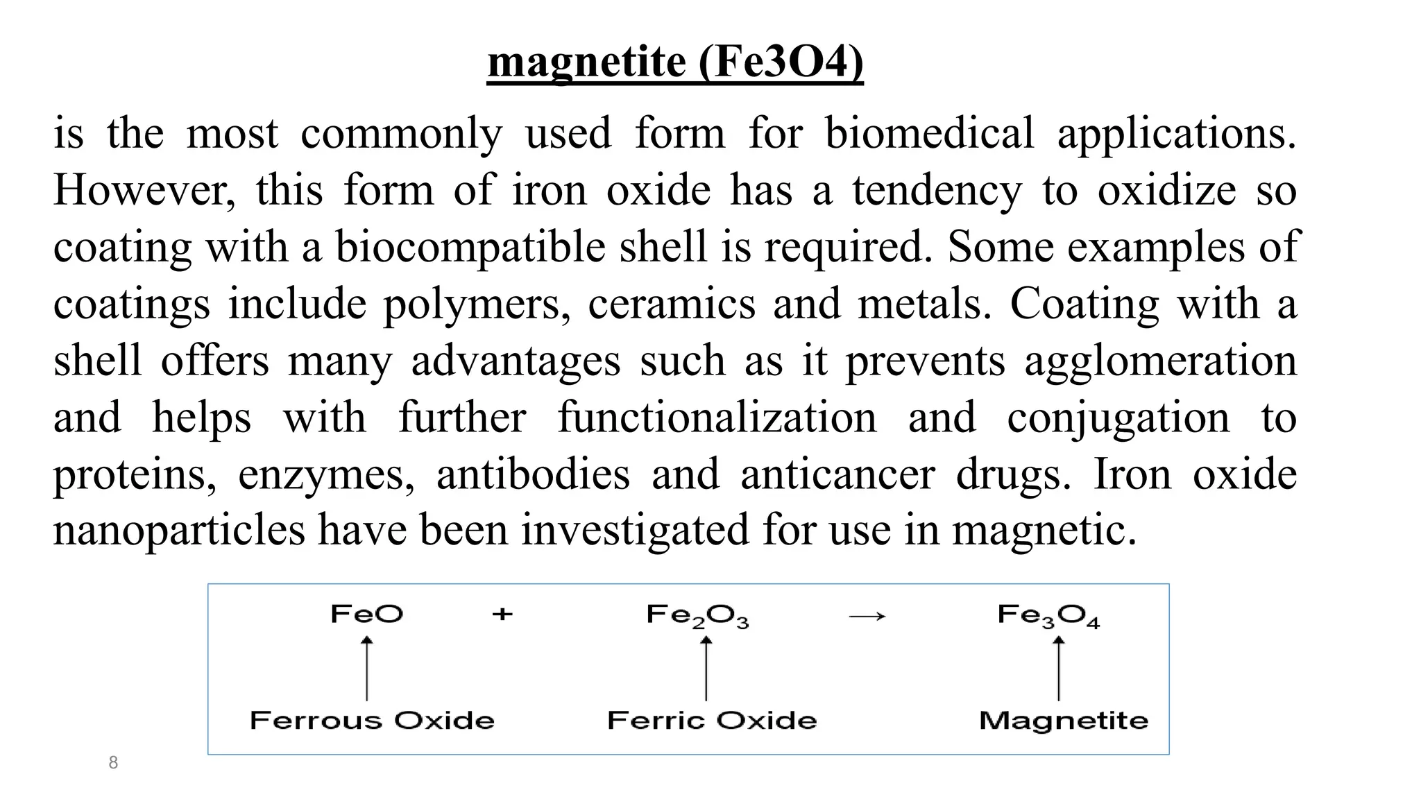 magnetic nano particles in bio medical applications | PPTX