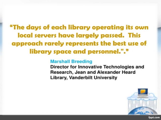 cloud services for libraries | PPSX