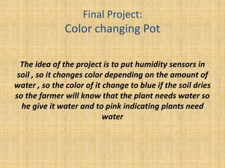 Polymers, Color changing pot | PPTX | Gardening | Home & Garden