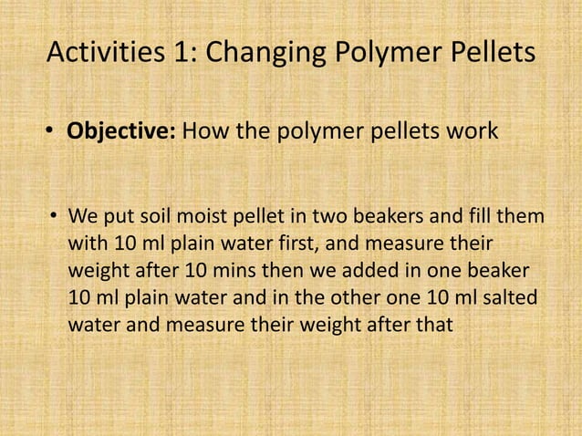 Polymers, Color changing pot | PPTX | Gardening | Home & Garden