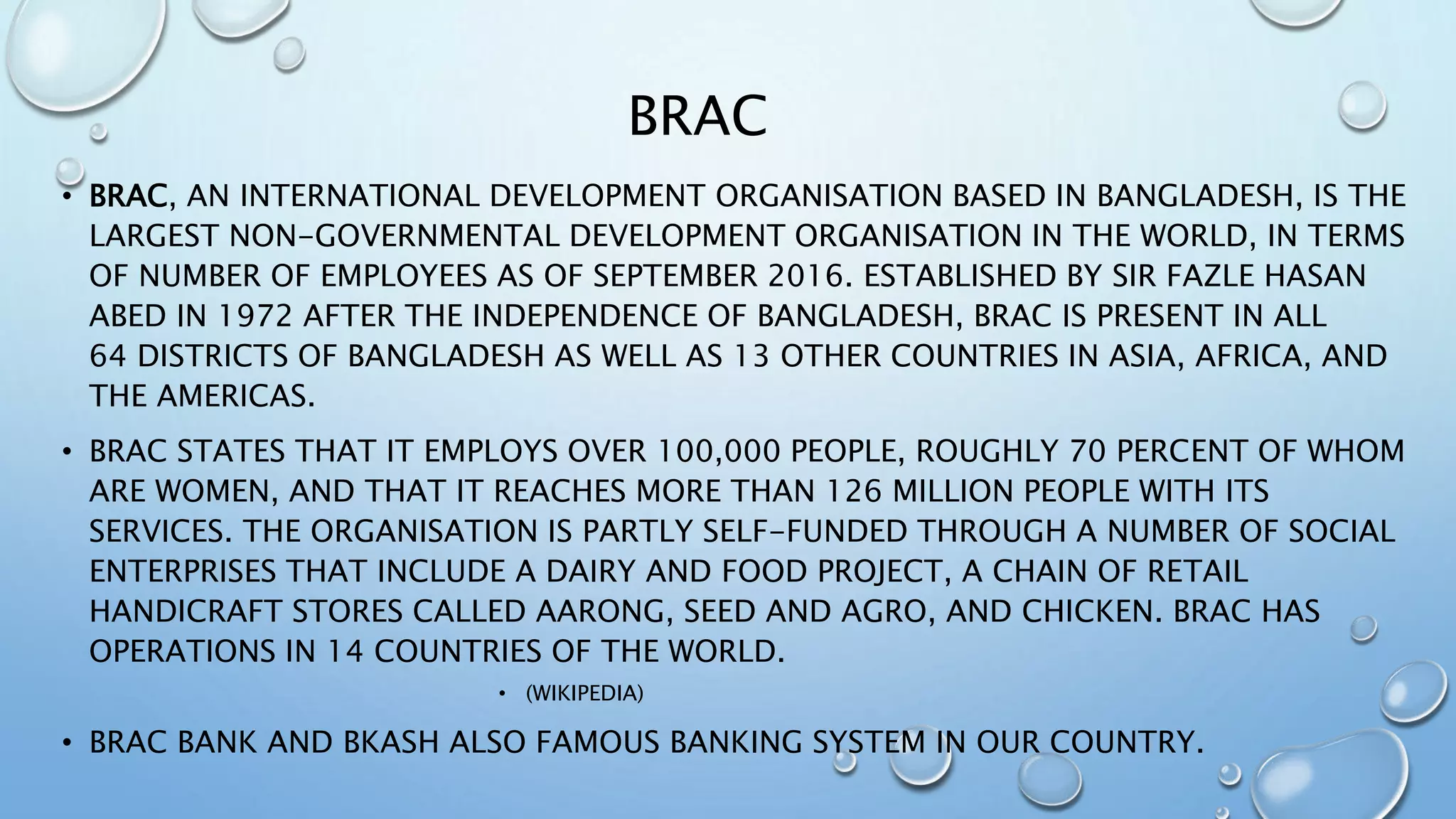 BRAC in non-formal education | PPT
