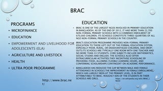 BRAC in non-formal education | PPT