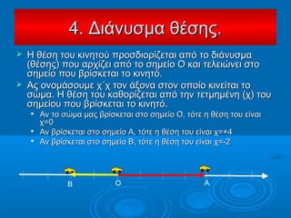 Α Λυκείου: Θέση - Χρόνος | PPT